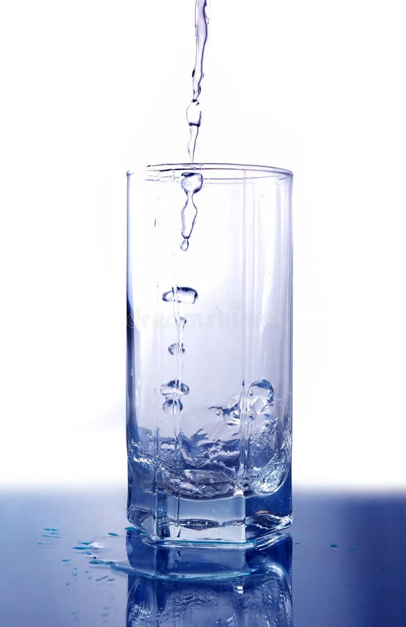 Water Poured Into Glass Picture. Image: 5645987