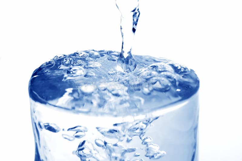 Water poured into glass stock photo. Image of freshness - 5645978