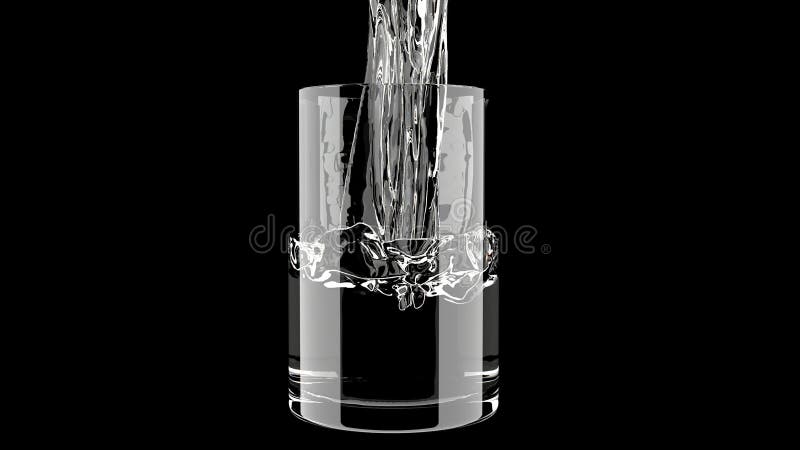 Water Poured into Glass Fresh Liquid Super Slow Motion 1000 FPS Stock ...