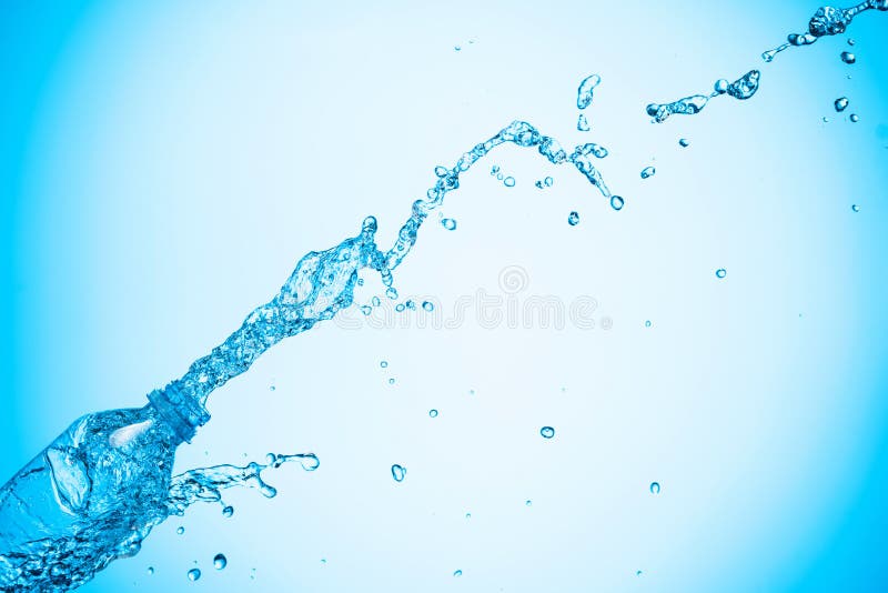 Water is Poured Out of a Plastic Bottle Stock Photo - Image of abstract ...