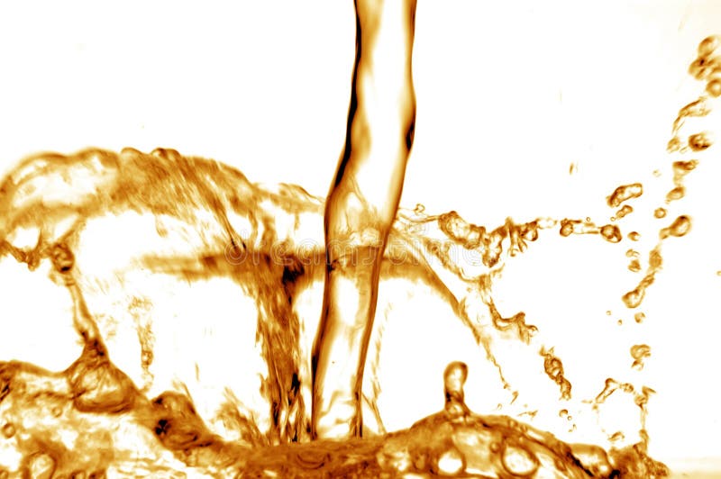 Water pouring down in gold stock photo. Image of fluid - 40854670