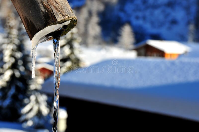 Italian Alps, Water Fountain Stock Photo - Image of nature, italian ...