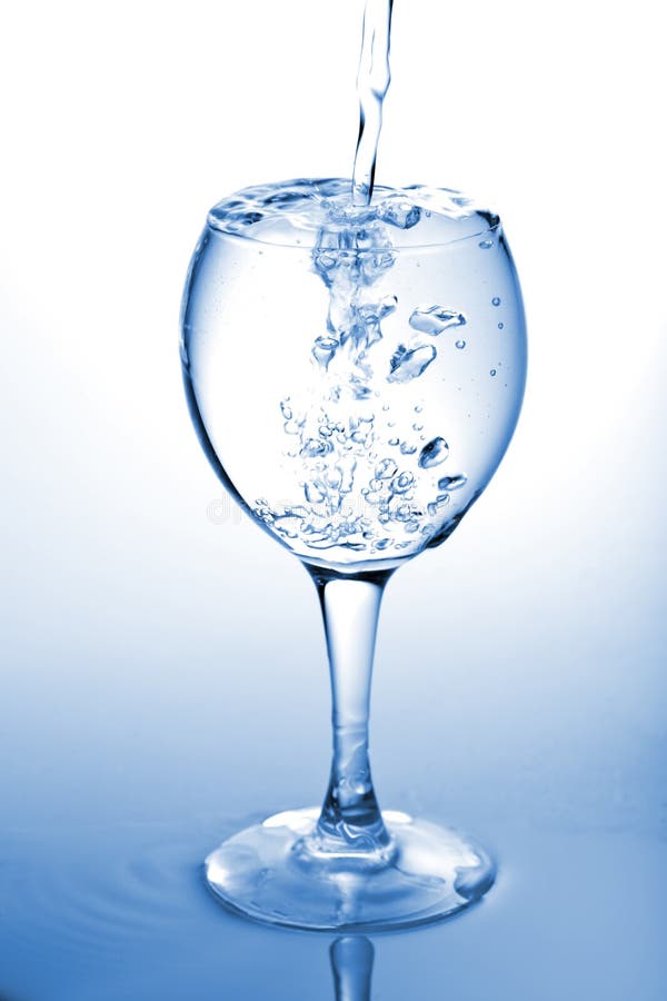 Water pouring into glass stock image. Image of fresh, drip - 6789385