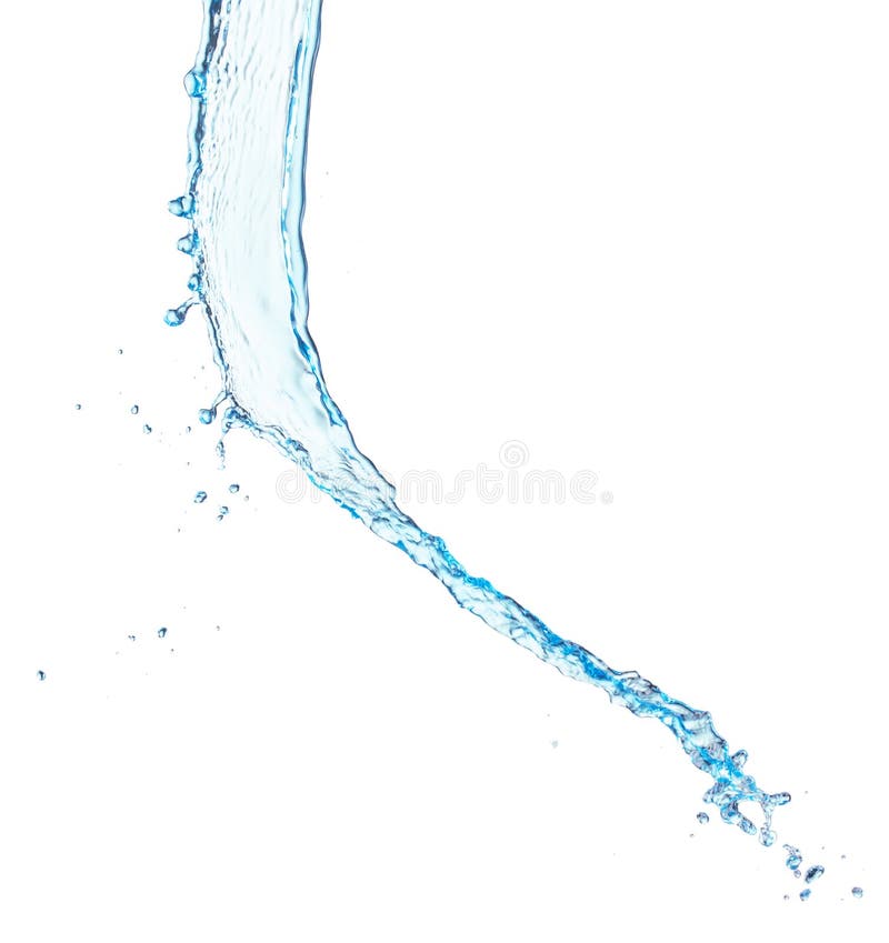 Water Pouring Isolated on the White Background Stock Image - Image of ...