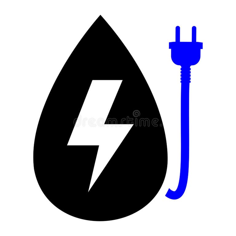 Water Power Icon stock vector. Illustration of renewable - 295792094