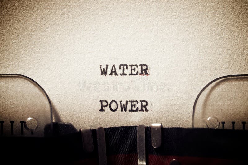 Water power phrase stock image. Image of concepts, phrase - 197451247
