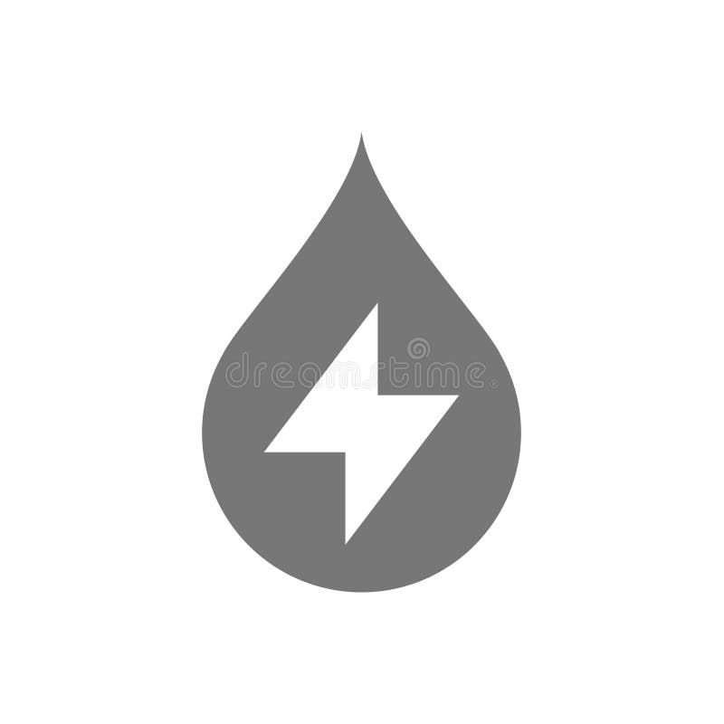 Water power vector icon stock vector. Illustration of alternative ...