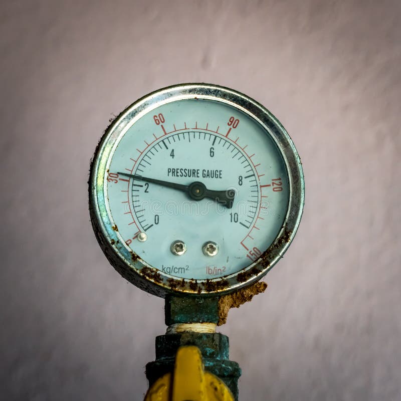 Water pressure gage stock image. Image of measurement - 88706893