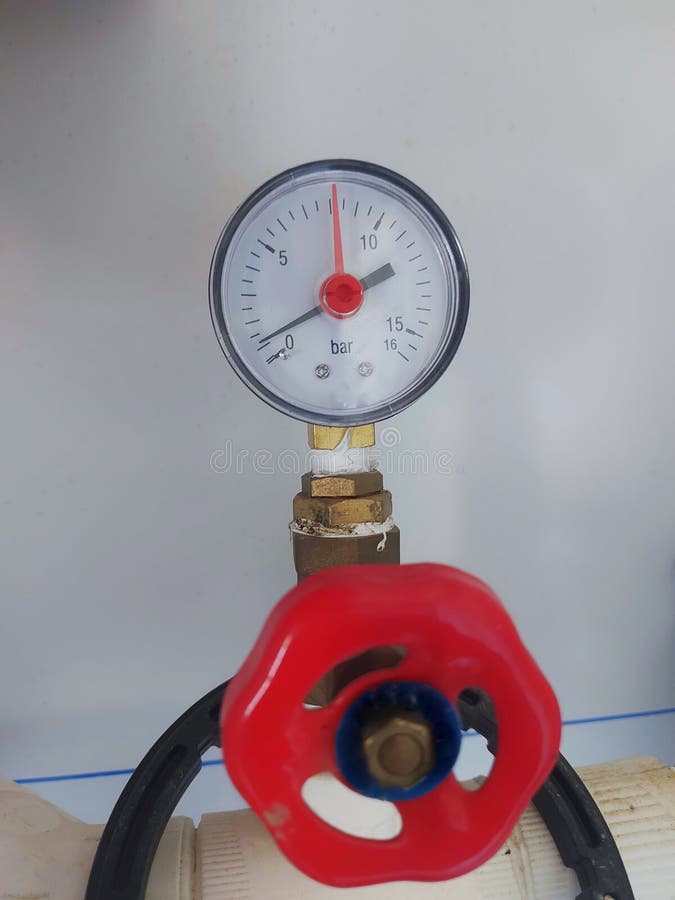 Water pressure gauge stock image. Image of lighting - 387109033