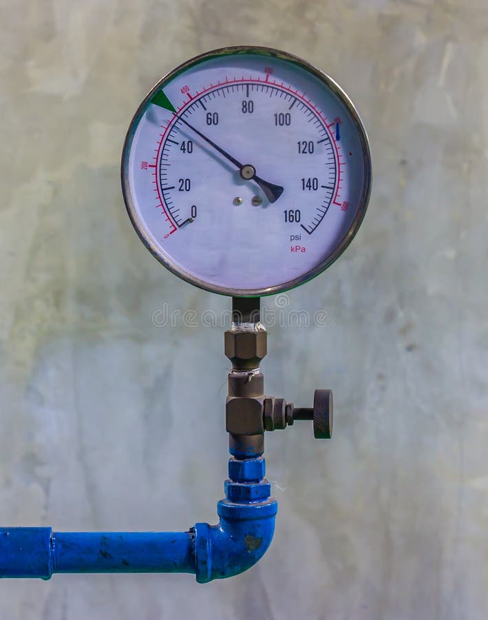 Water pressure gauge meter stock photo. Image of industry - 63240692
