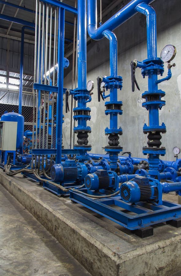 Interior of Water Treatment Plant Stock Image - Image of technology ...