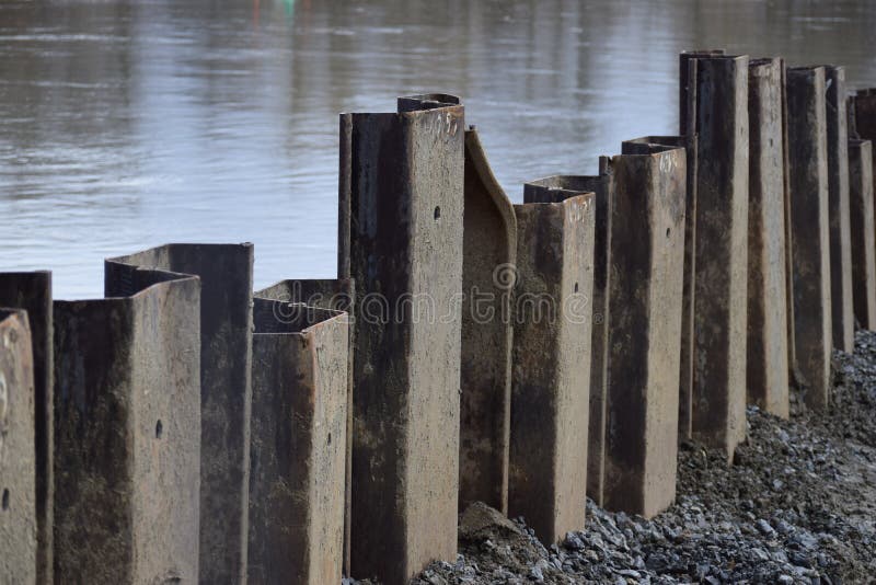 Makeshift construction stock photo. Image of flood, water - 174859010