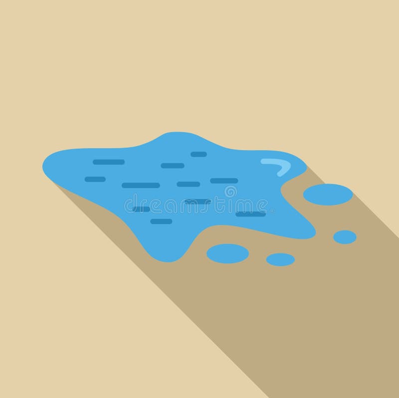 Big Puddle of Water with Small Drops Forming Around it Stock ...