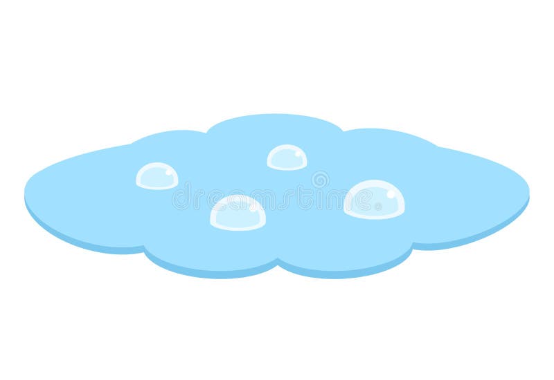 Water Puddle Spill Vector Icon Stock Vector - Illustration of blue ...