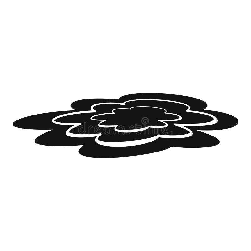 Mud Puddle Simple Vector Design Isolated on White Stock Vector ...