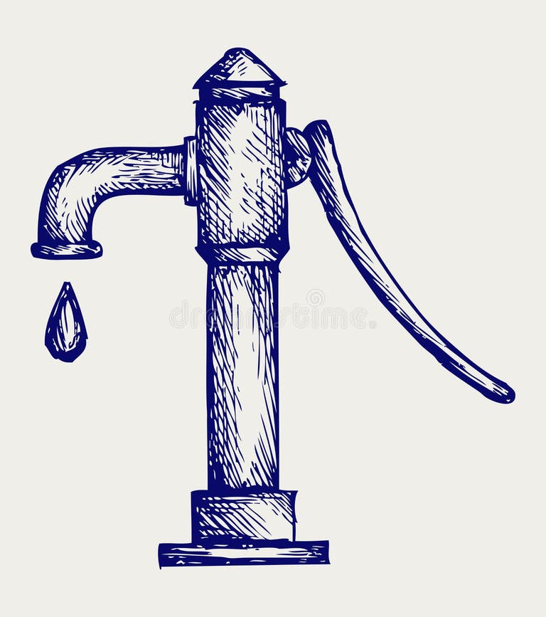 Water Well Hand Pump Stock Illustrations – 352 Water Well Hand Pump ...