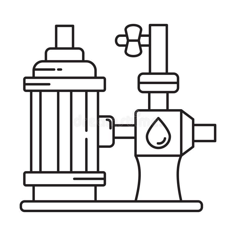 Water Pump icon vector stock vector. Illustration of pump - 346298291