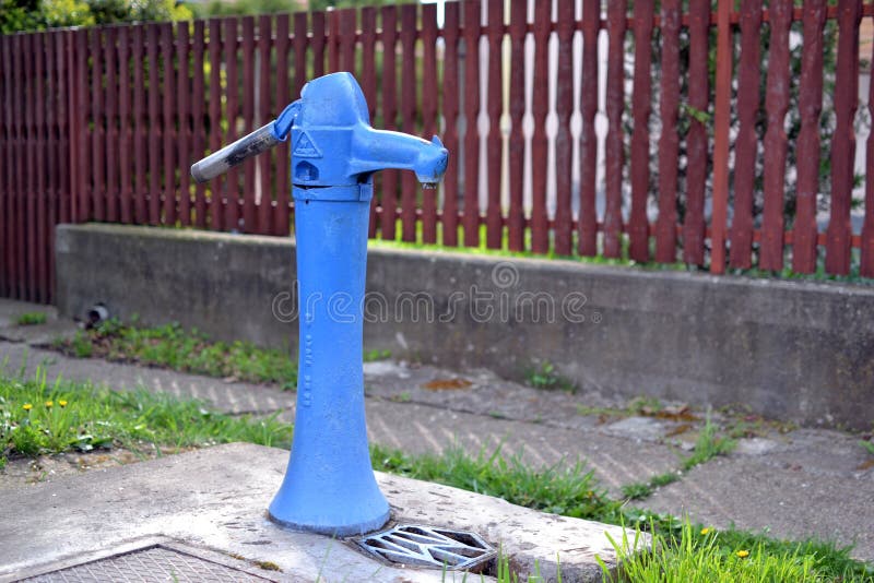 Water pump stock image. Image of manual, public, drink - 53096537