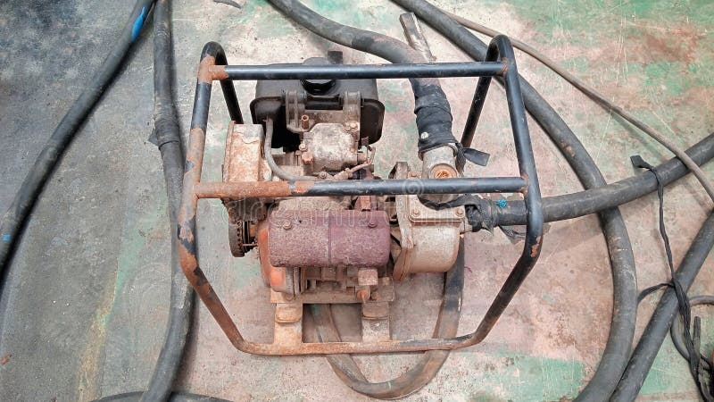 Water Pump and Hose in Rusty Condition Stock Photo - Image of bumper ...