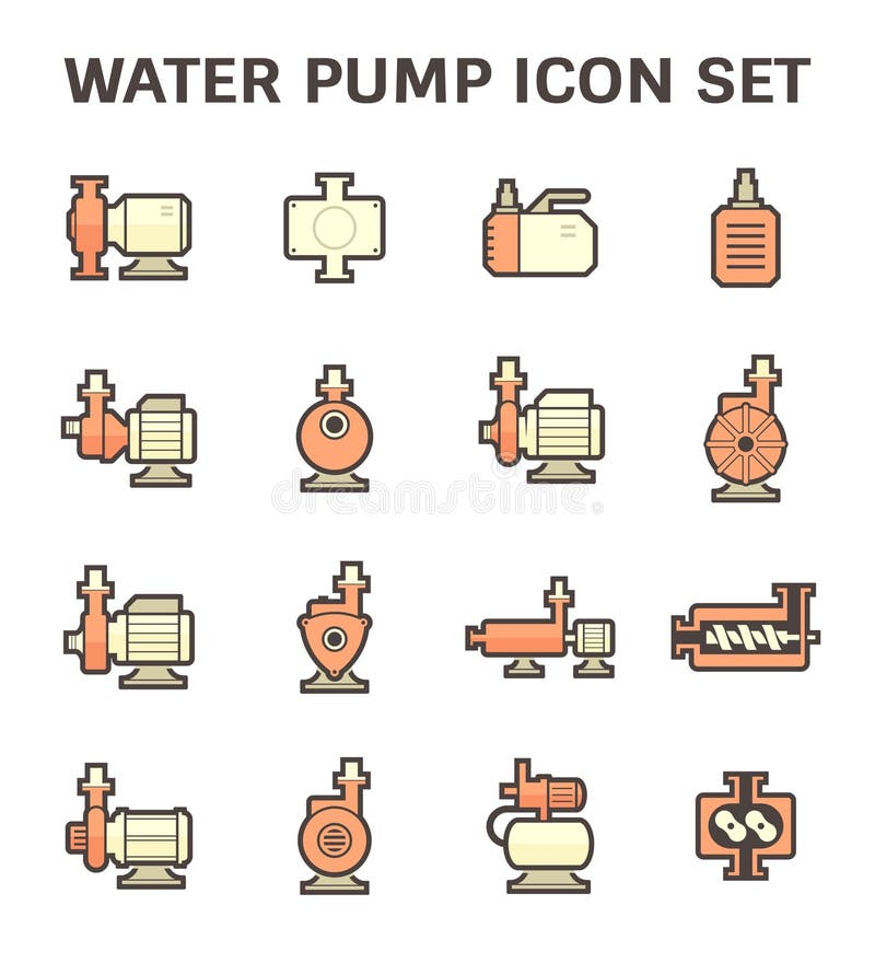 Water Pump Icon stock vector. Illustration of cross, sign - 96140761