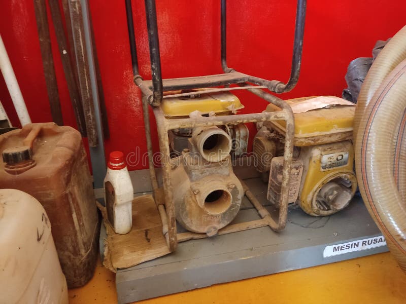 Water pump machine editorial stock image. Image of room - 282966444