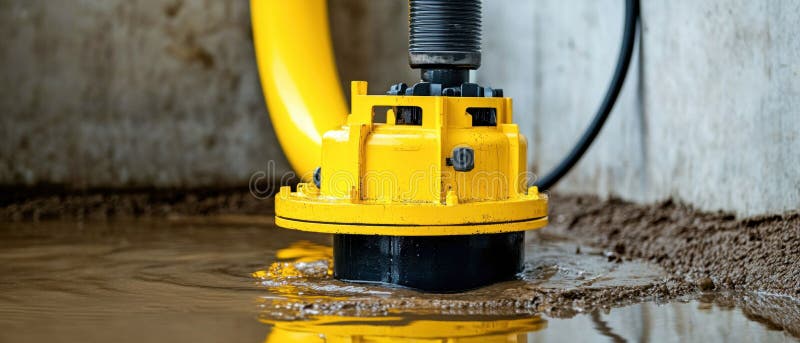 Water Pump Operating in Industrial Setting Stock Illustration ...