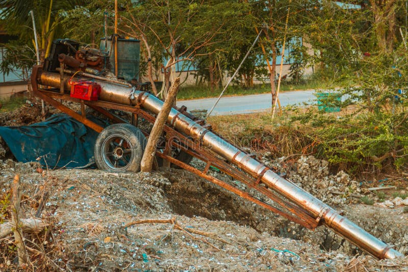 Water pump from pipe stock photo. Image of agriculture - 111793282