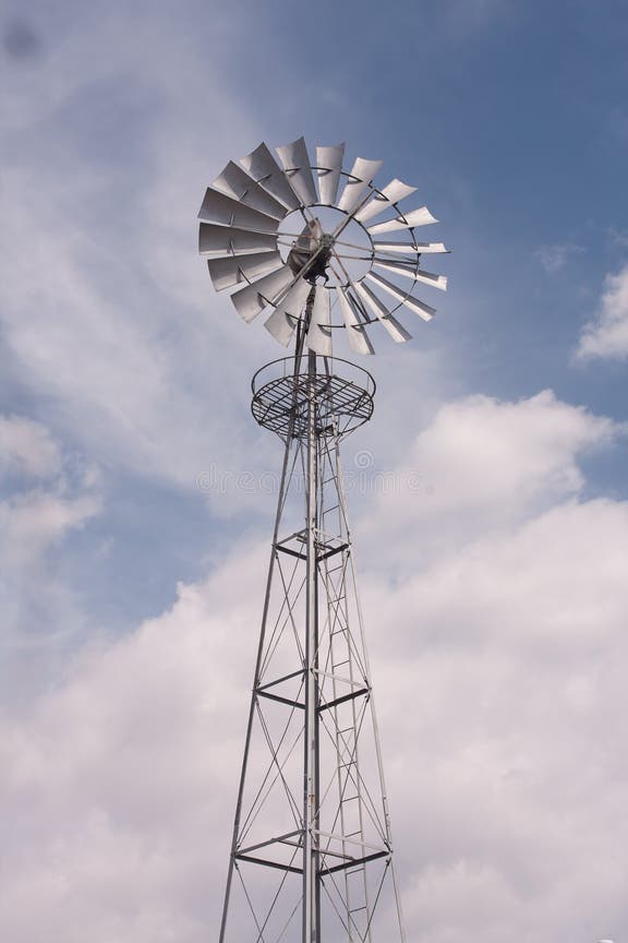 Water pump powered by wind stock photo. Image of ecology - 26637214