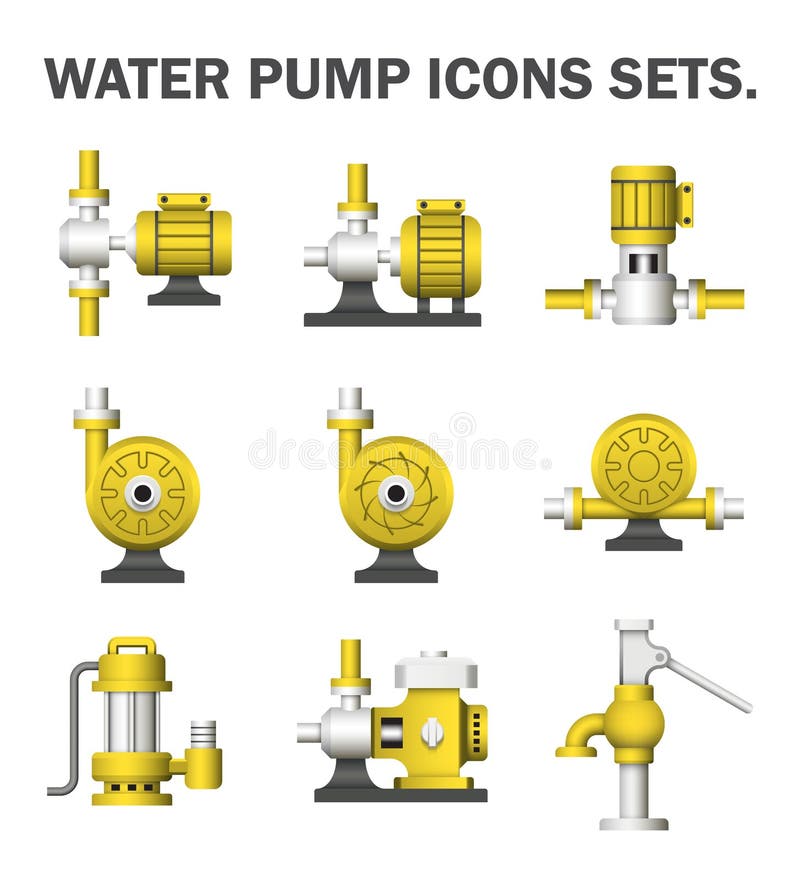 Water pump icon stock vector. Illustration of machinery - 92350426