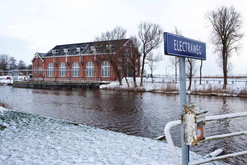 Water Pumping Industrial Building Stock Image - Image of building ...