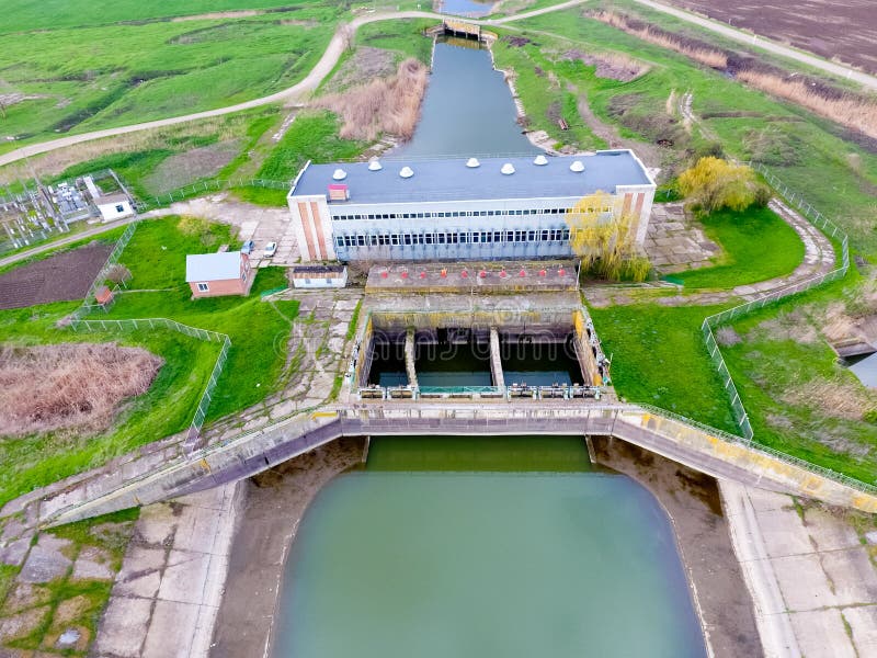 Water Pumping Station of Irrigation System of Rice Fields. View Stock ...