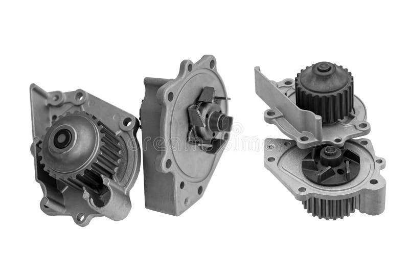 Water pumps motor for car stock photo. Image of isolated - 203352838