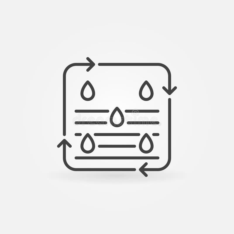 Water Purification Process Vector Concept Line Icon Stock Vector ...