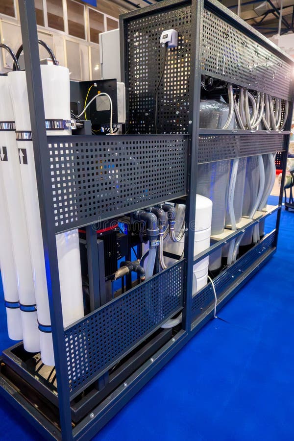 Water Purification System Using Reverse Osmosis Technology Stock Photo ...