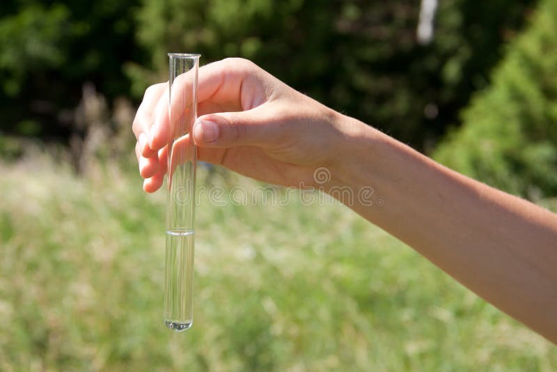 Water Purity Test stock image. Image of analysis, hand - 32974891