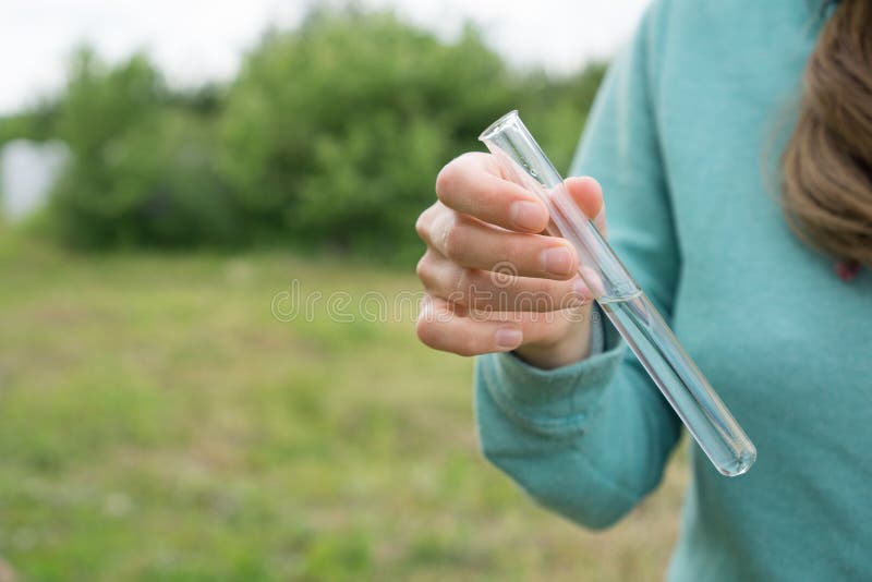 Water Purity Test, Liquid in Laboratory Glassware Stock Photo - Image ...