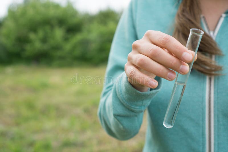 Water Purity Test, Liquid in Laboratory Glassware Stock Image - Image ...