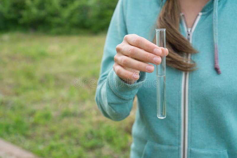 Water Purity Test, Liquid in Laboratory Glassware Stock Image - Image ...