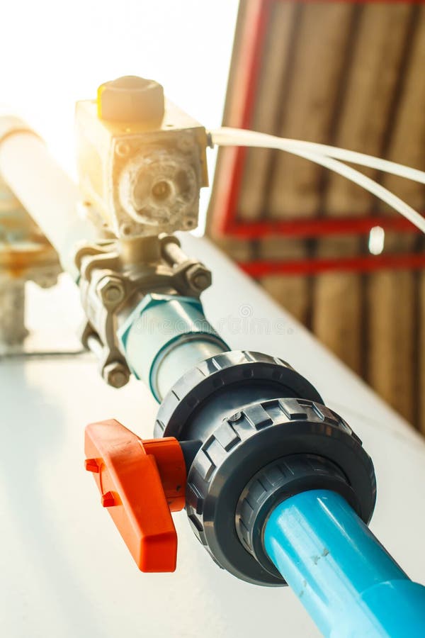 Water PVC pipe section stock photo. Image of ditch, line - 188598336