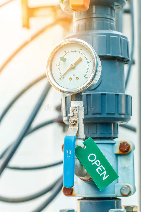 Pipe Section with Ultrasonic Sensors for a Liquid Flow Meter Stock ...