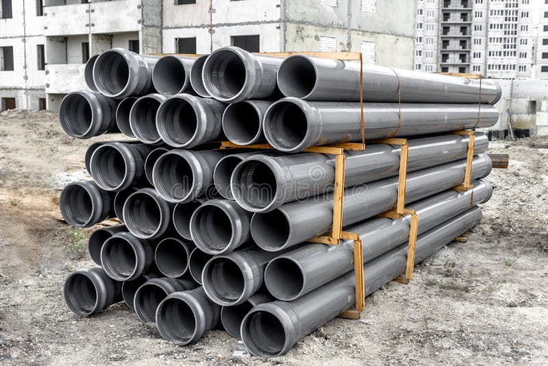 Water PVC pipe section stock photo. Image of plumber - 237281304