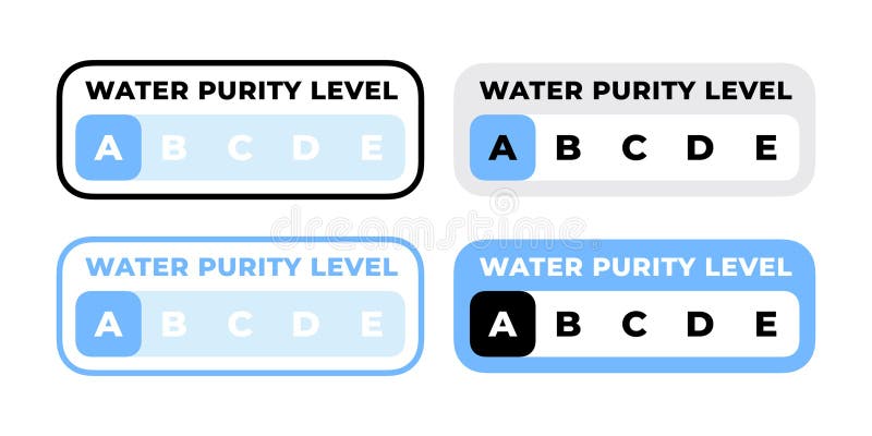 Water Quality Level. Water Purity Level Stock Illustration ...