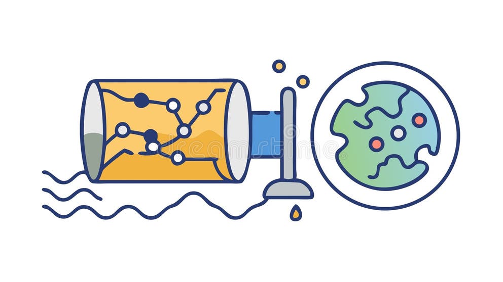 Water Quality Testing Contamination Icon: Environmental Science, Vector ...
