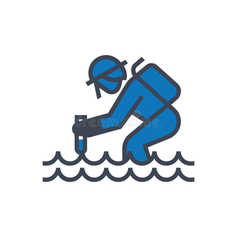 Water Quality Testing Icon stock vector. Illustration of environmental ...