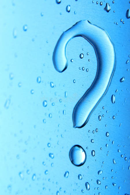Water Question stock image. Image of environment, closeup - 4770123