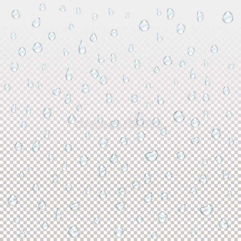 Water rain drops stock vector. Illustration of clear - 130384163