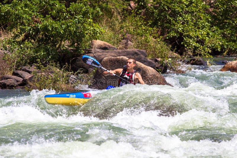 Water Rapids Canoe Race editorial photography. Image of canoeing - 25960252