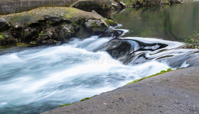 Water rapids at a river stock photo. Image of environment - 262289980