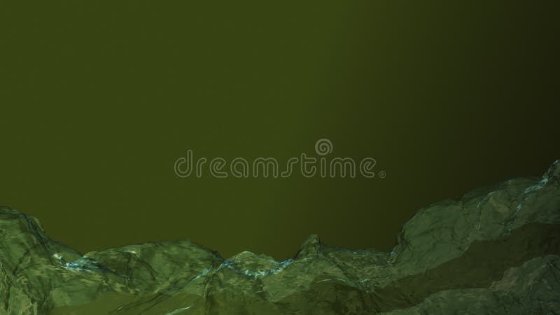Water. Realistic Animation. Stream of Water. Green BG Stock Video ...