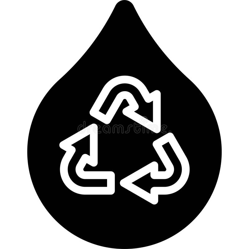 Water Reclamation Icon, Earth Day Related Vector Stock Vector ...